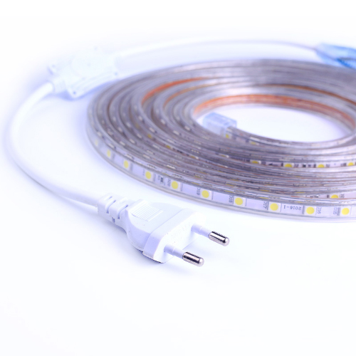 LED Strips: LED Strip 2mtr. IP67 Waterproof 230V Koud wit